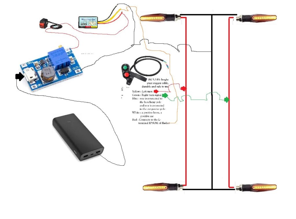 Smart Cycling Upgrade: High-Visibility 12V Indicator System ...